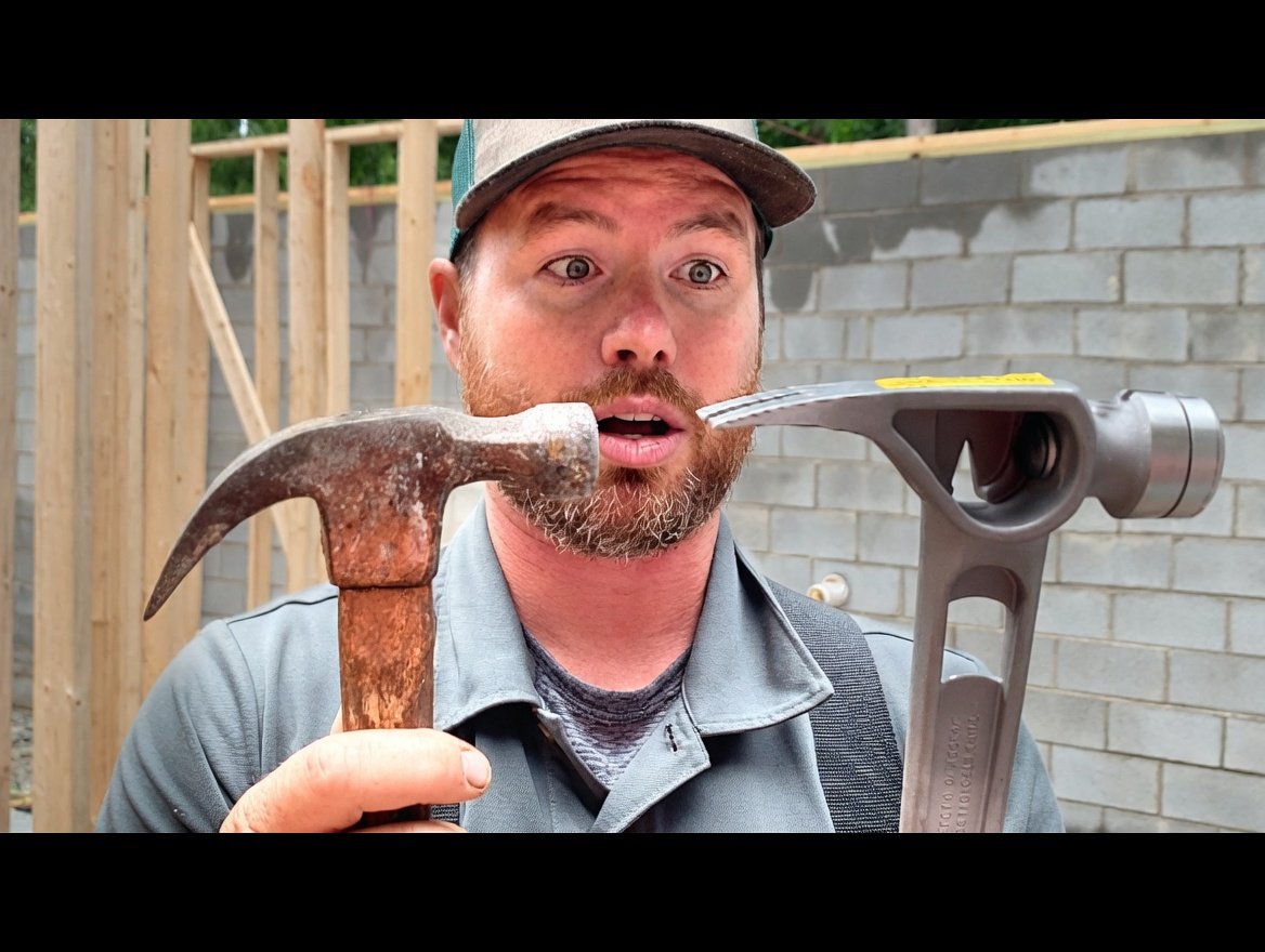 Unboxing a brand new stiletto hammer