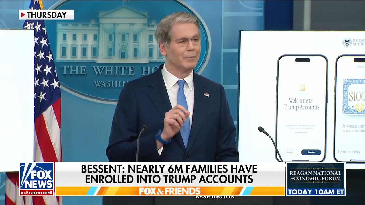 Treasury Secretary Bessent unveils Trump accounts
