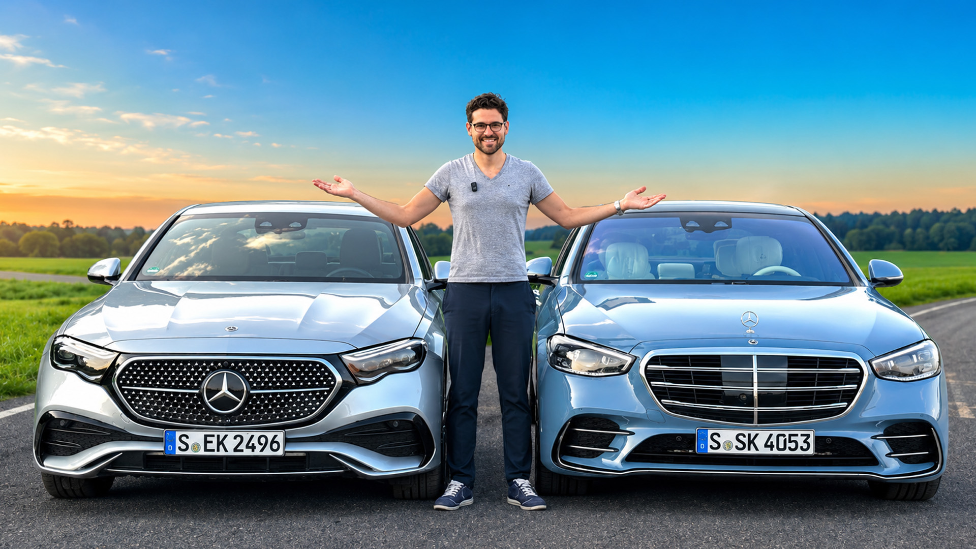 Comparison between the Mercedes E-Class E450 and S-Class S500