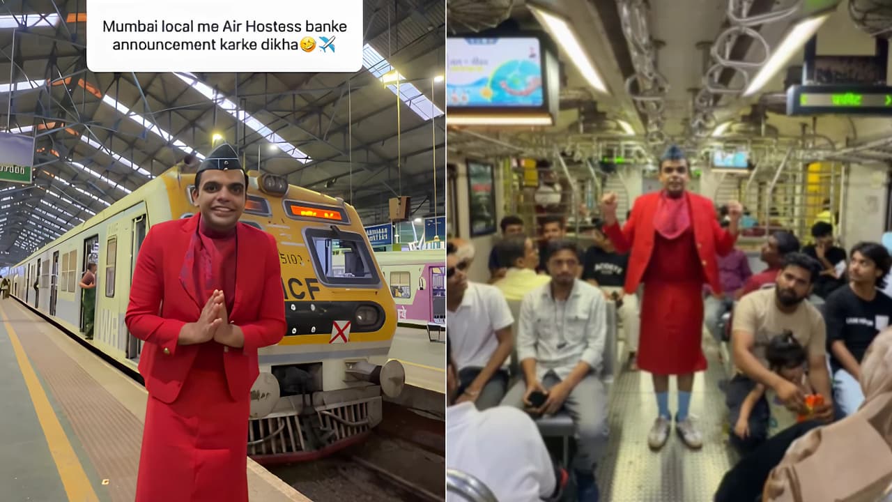 Viral dare sees influencer in air hostess costume making passengers ...