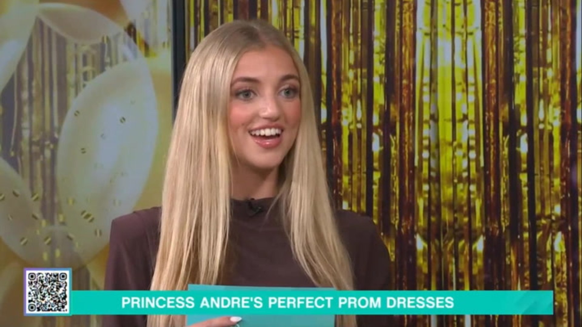 Princess Andre makes This Morning presenting debut at 18