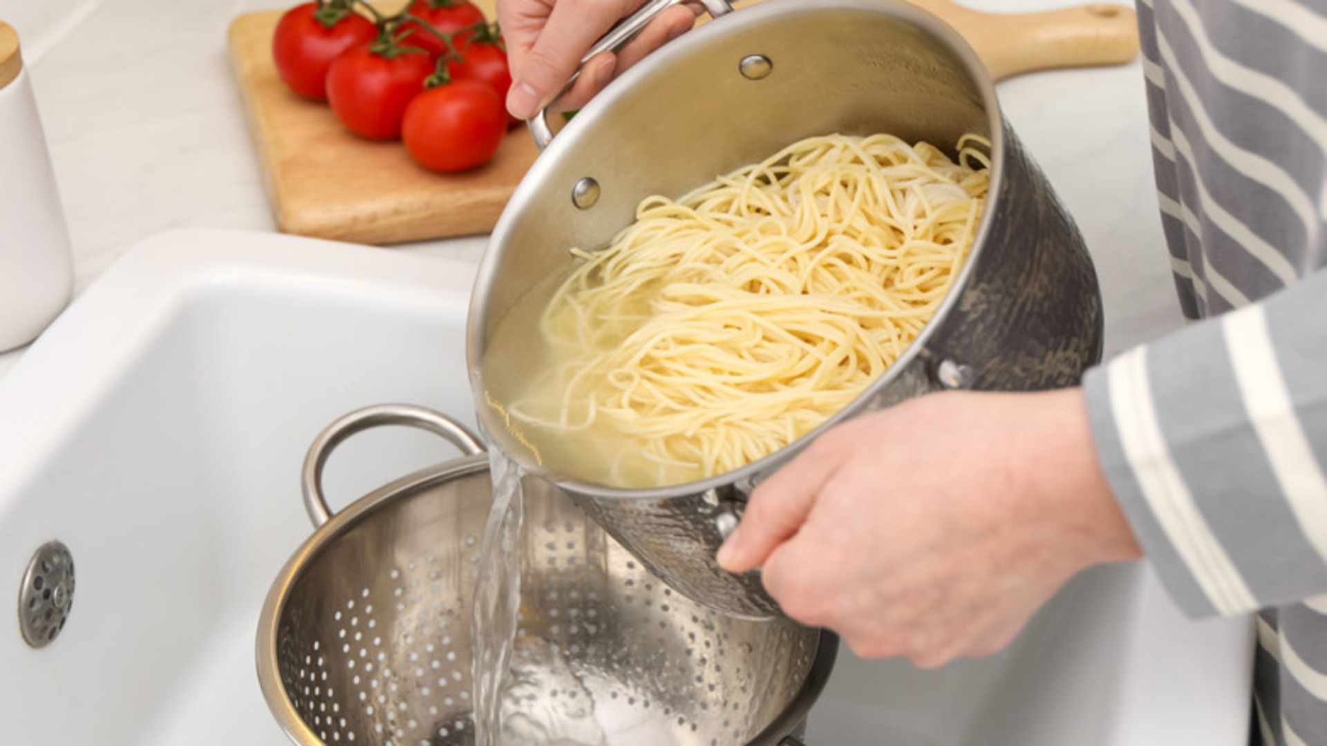 Why draining your pasta in the sink is a big mistake