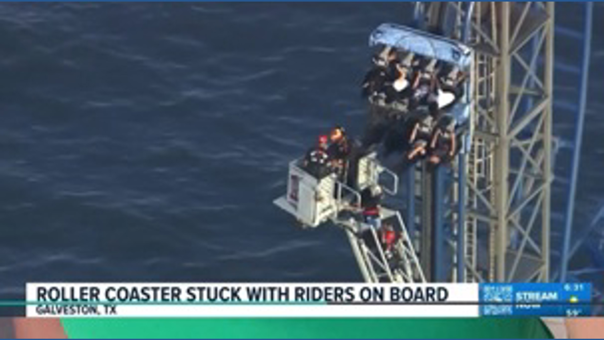 Roller coaster scare in Texas
