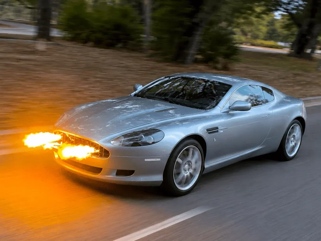 Modified Aston Martin DB9 combines Corvette V8 power with Bond-inspired ...