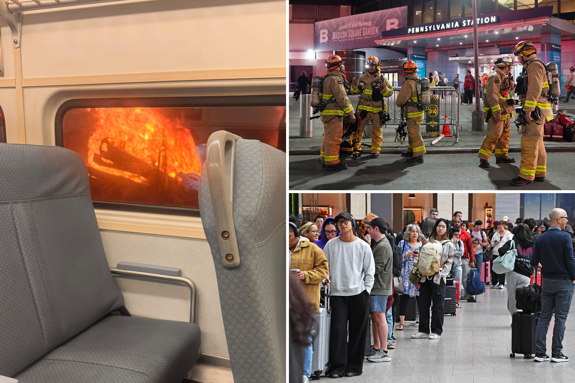 Amtrak train fire near Penn Station causes massive delays and ...