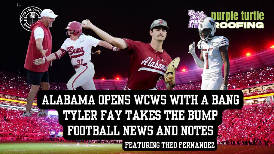 Alabama softball opens weekend with a bang: The Joe Gaither Show