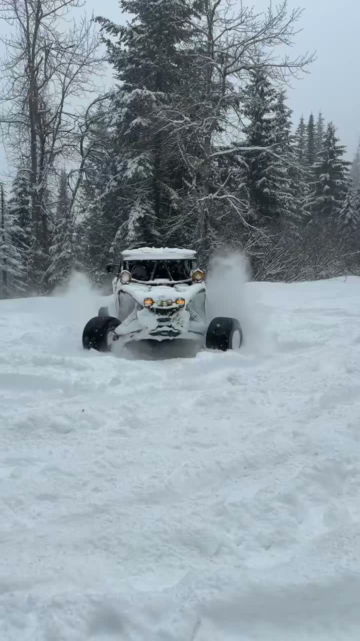 Who would have thought, F1 tires are amazing in the snow! # ...