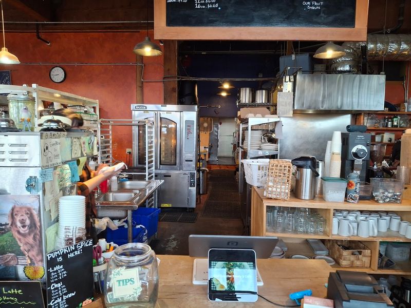 This Oregon bakery has exposed beams, community tables, and paper ...
