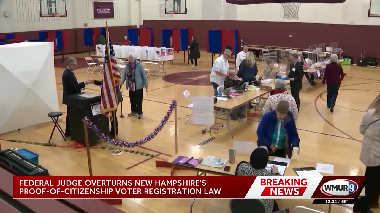 Judge overturns New Hampshire's proof-of-citizenship voter registration law
