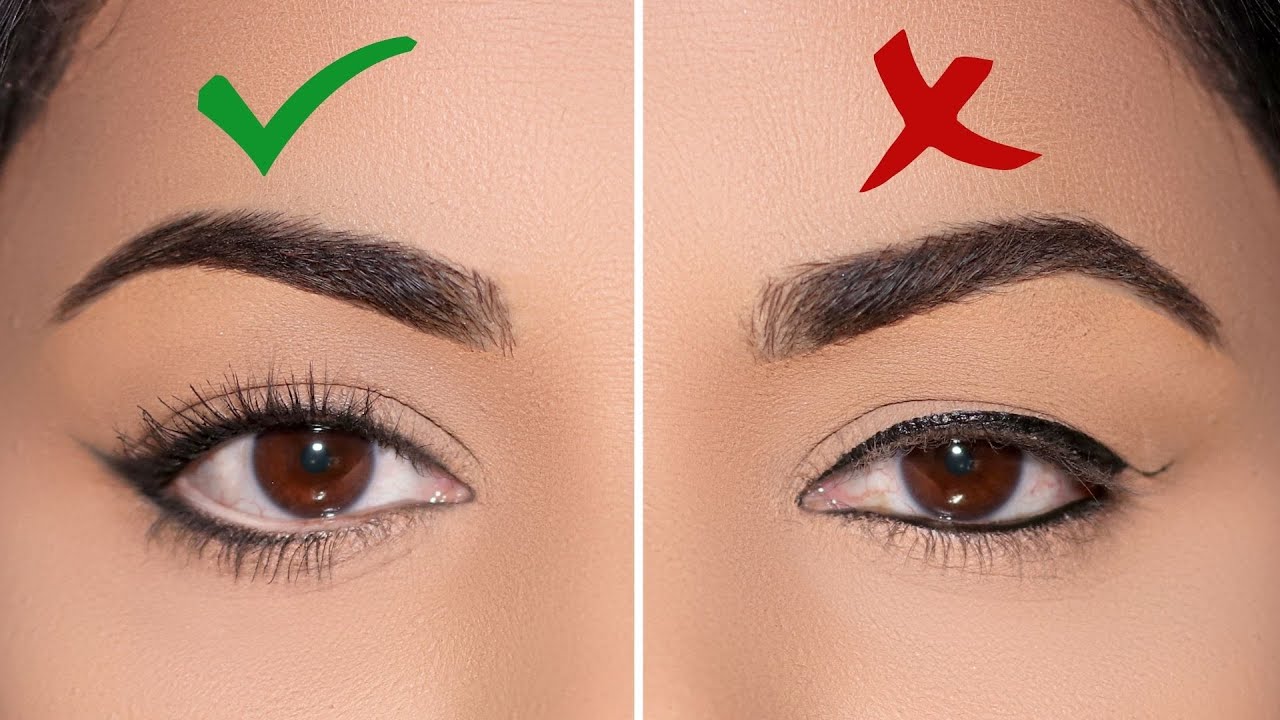 Eyeliner for hooded eyes in simple steps