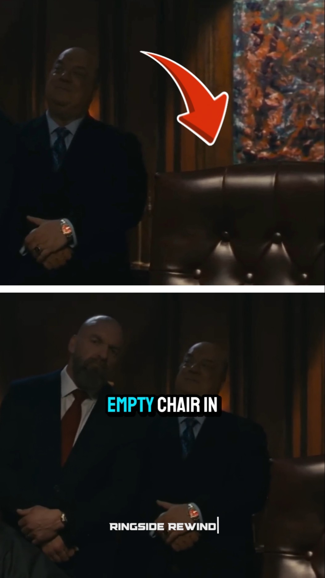 The mystery of the empty chair at WrestleMania promo?