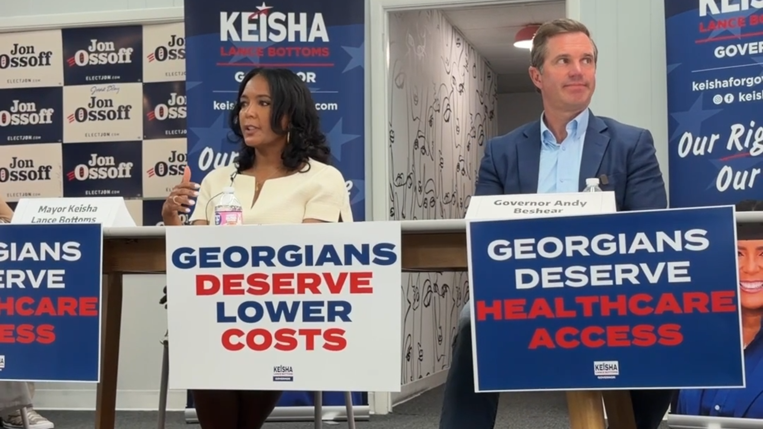 Kentucky Gov. Andy Beshear campaigns with Keisha Lance Bottoms in ...