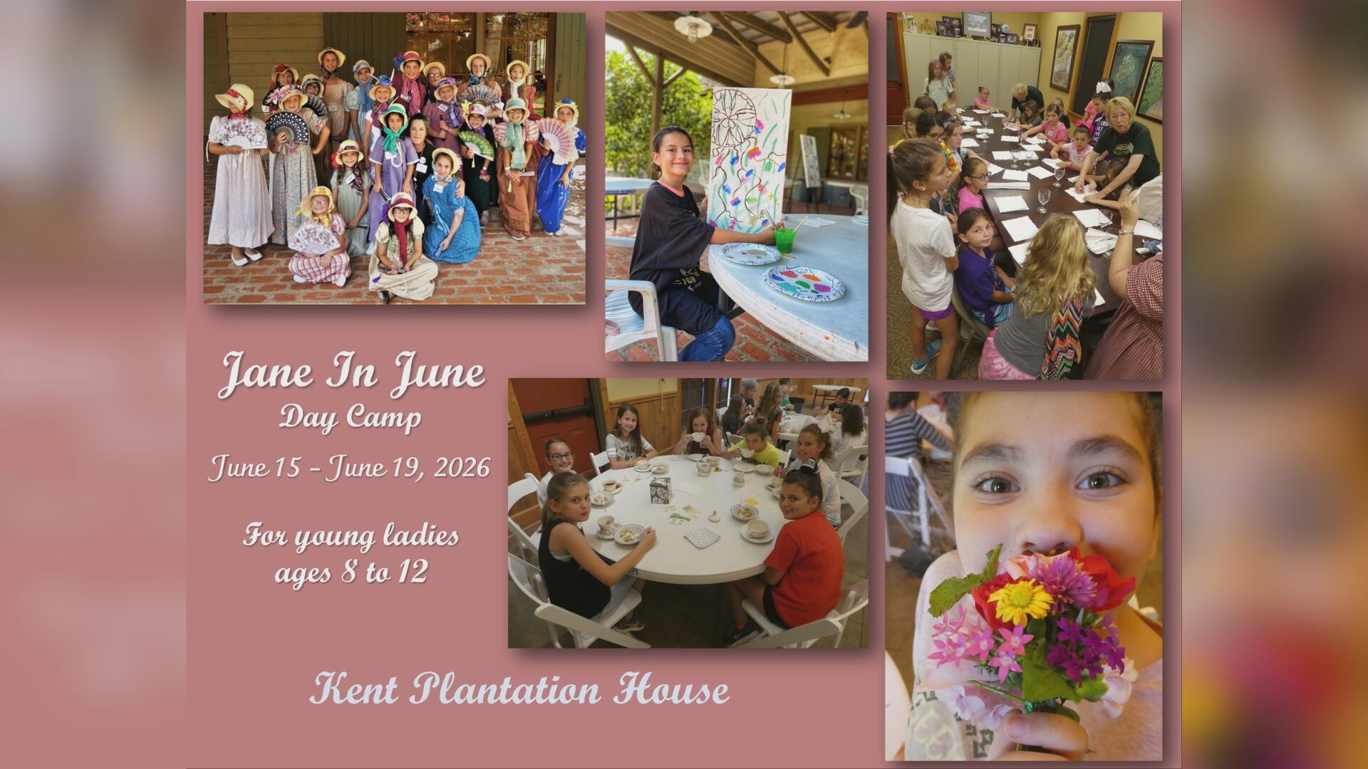 Kent Plantation House hosts 23rd annual Jane in June summer camp