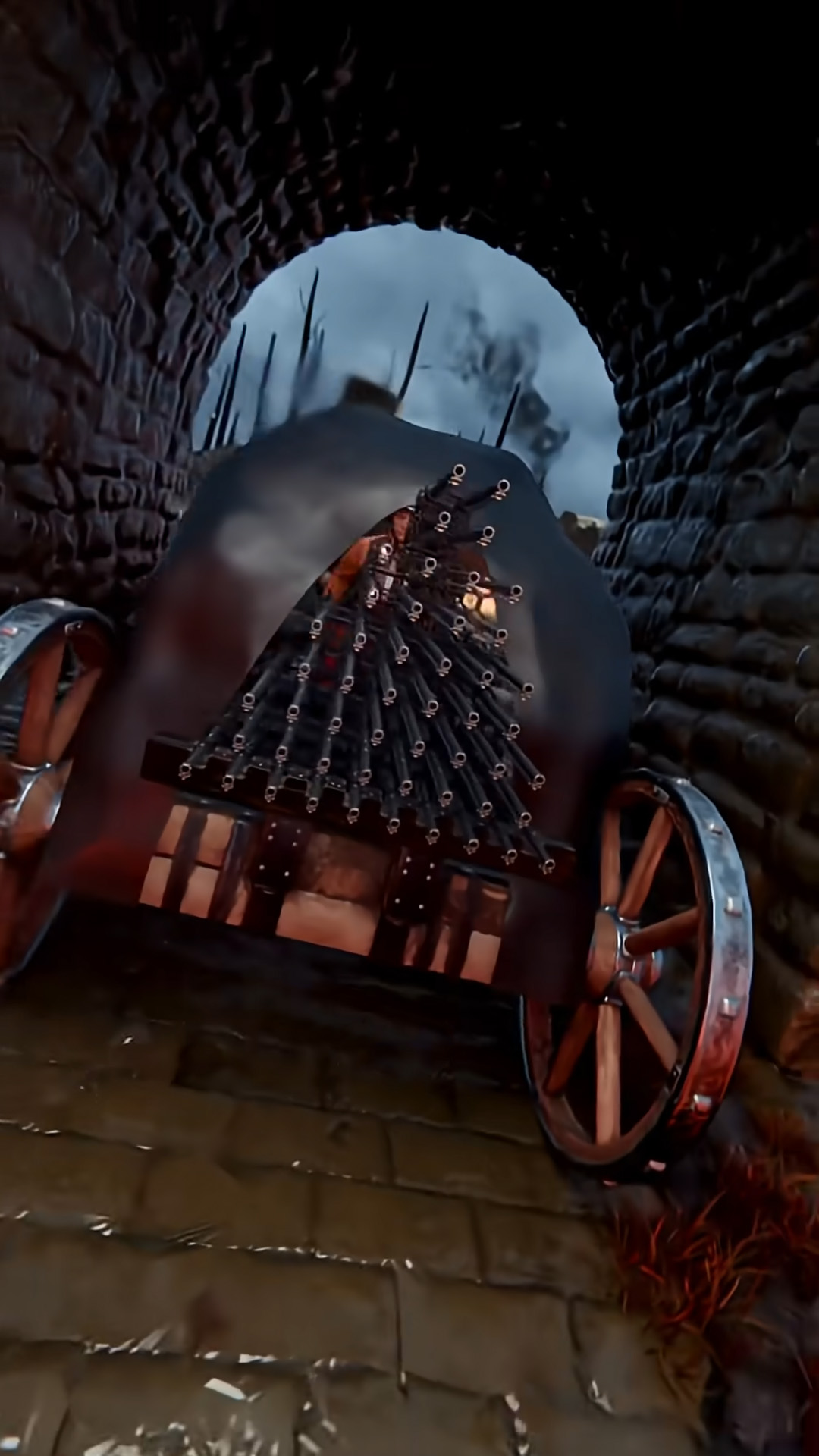 How did the fifty barrel musket gun actually work?
