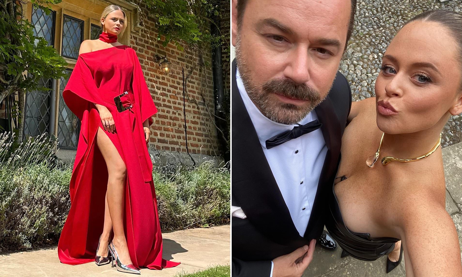 Emily Atack poses in behind the scenes snaps on the set of her new show ...