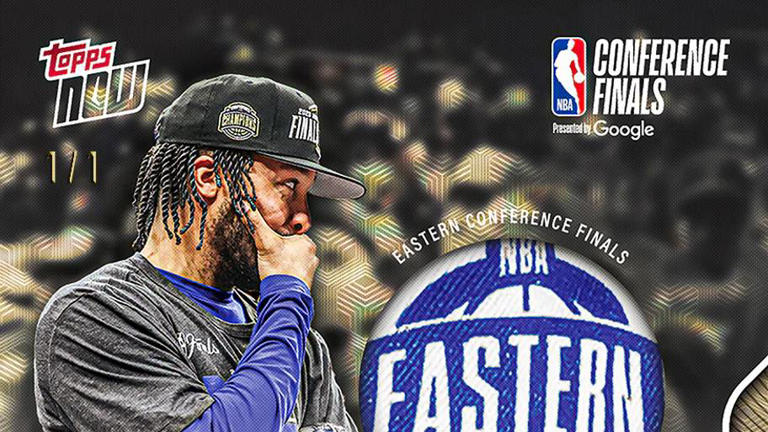Jalen Brunson's Eastern Conference Finals MVP celebrated with a Topps ...