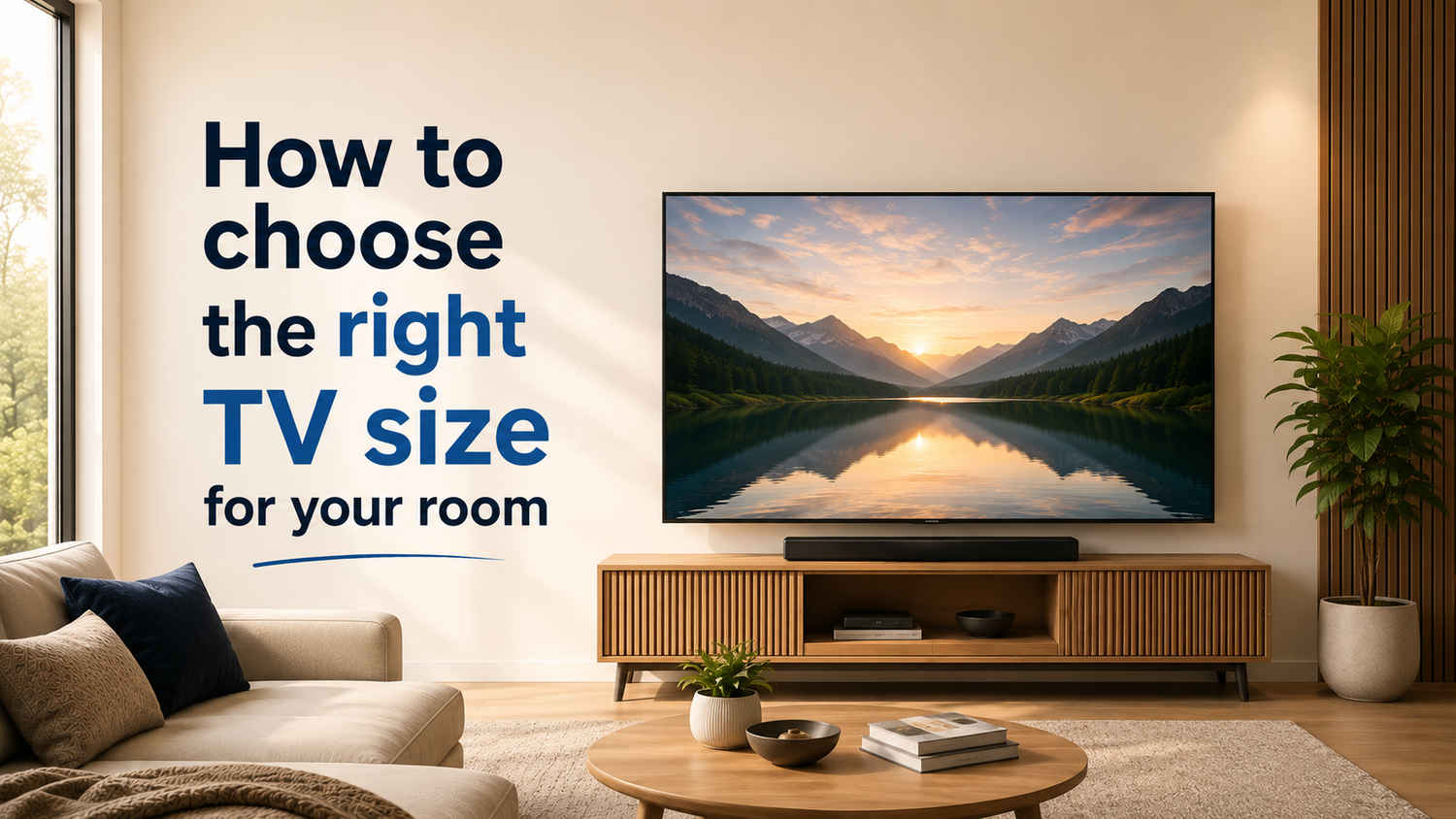 How to choose the right TV size for your room