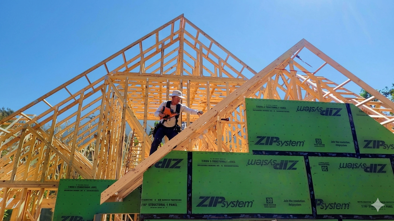 Building house walls