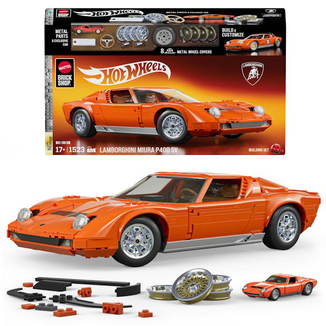 Mattel Brick Shop Lamborghini Miura headlines LEGO rival’s new releases