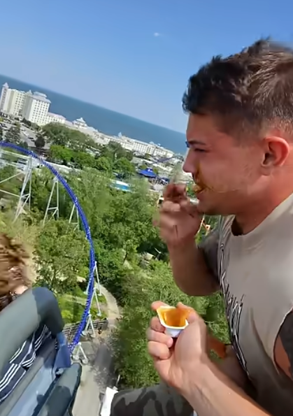 Man banned from Six Flags for eating nuggets on coaster
