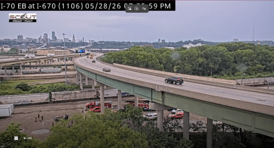 20-year-old seriously hurt after going over guard rail near I-70 and I-670