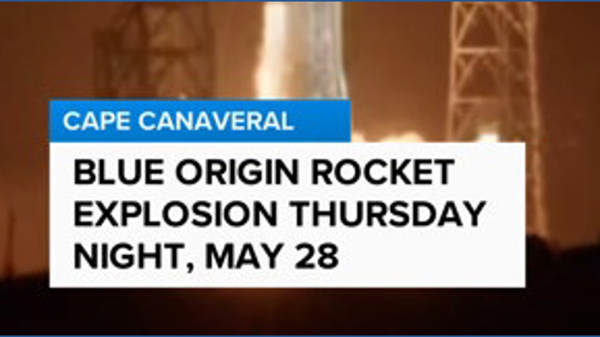 Rocket explosion