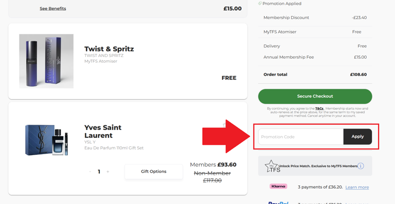 The Fragrance Shop discount code - offer label for month year