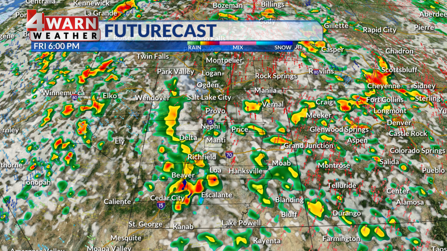 Utah weather: Chances for rain showers this afternoon and weekend