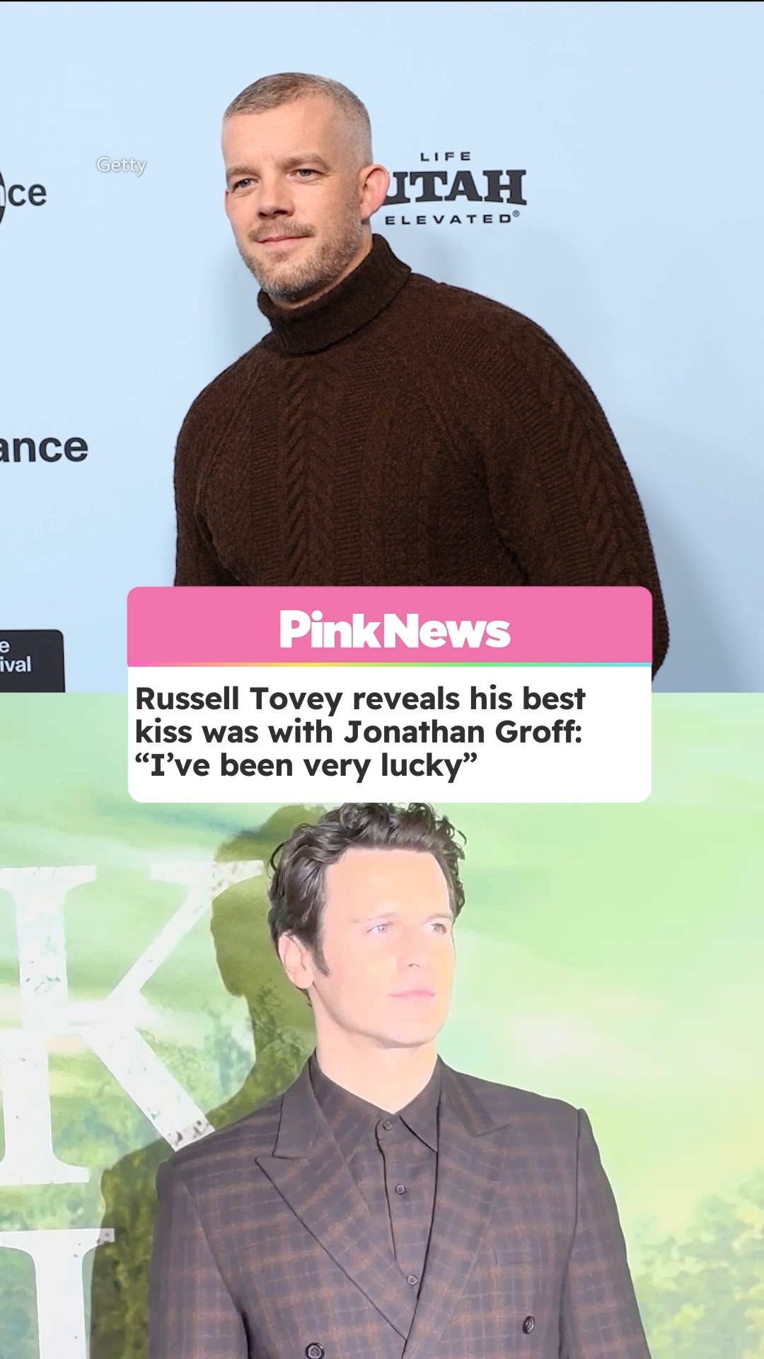 Russell Tovey reveals his favorite on-screen kiss was with Jonathan ...