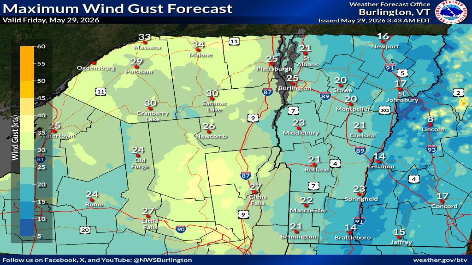 Snow, yes snow, is possible in parts of Vermont this weekend