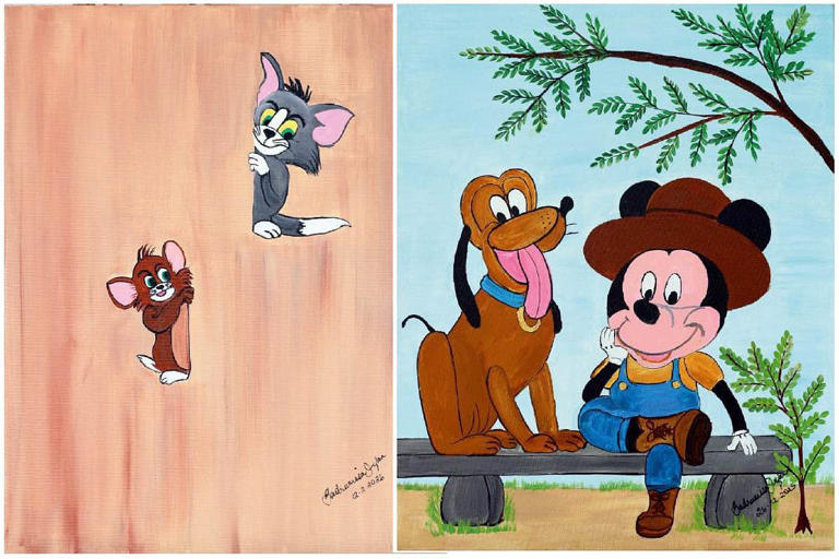 Artist Badrunissa Irfan reimagines Mickey Mouse and other childhood ...