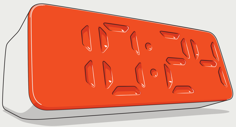 Make a soft digital clock tick with millifluidics