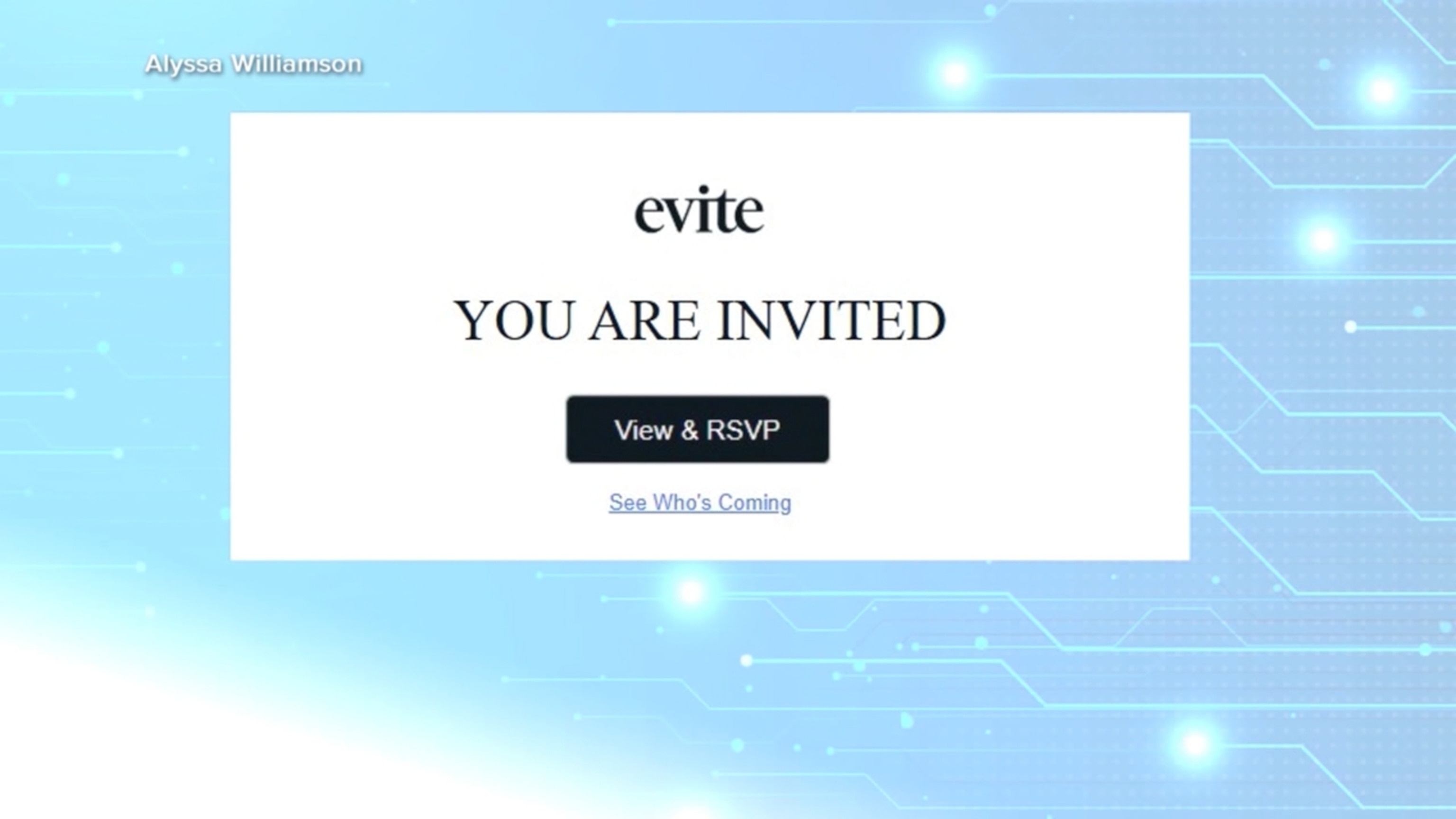 New warning on fake party invites