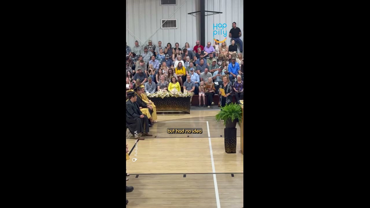 Teen surprises stepdad by taking his name to cross graduation stage ...