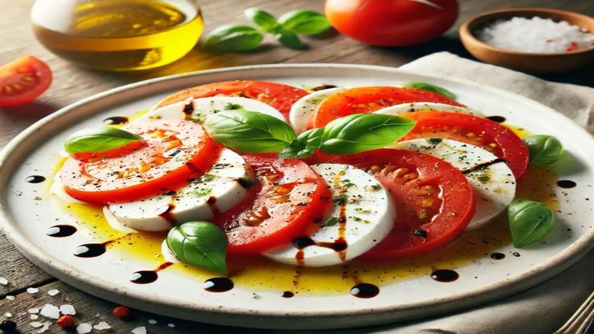 The simple tomato and mozzarella plate becoming a favorite light ...