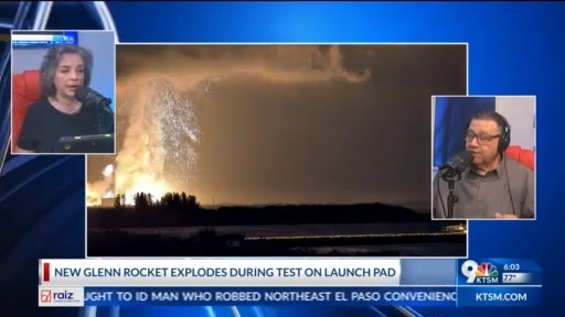 Blue Origin rocket explodes on launch pad during test
