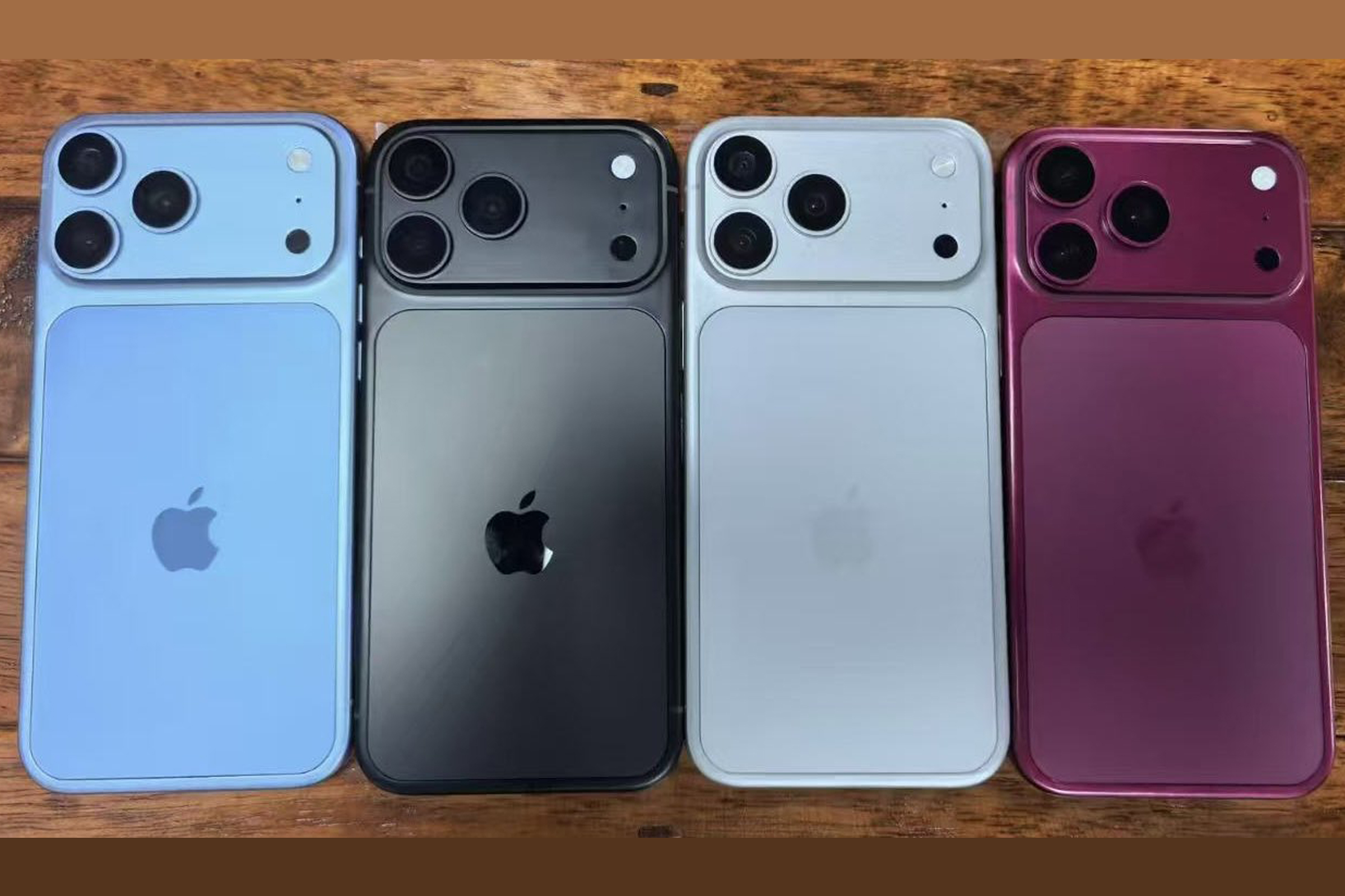New leak confirms new iPhone 18 Pro dark cherry, light blue colors