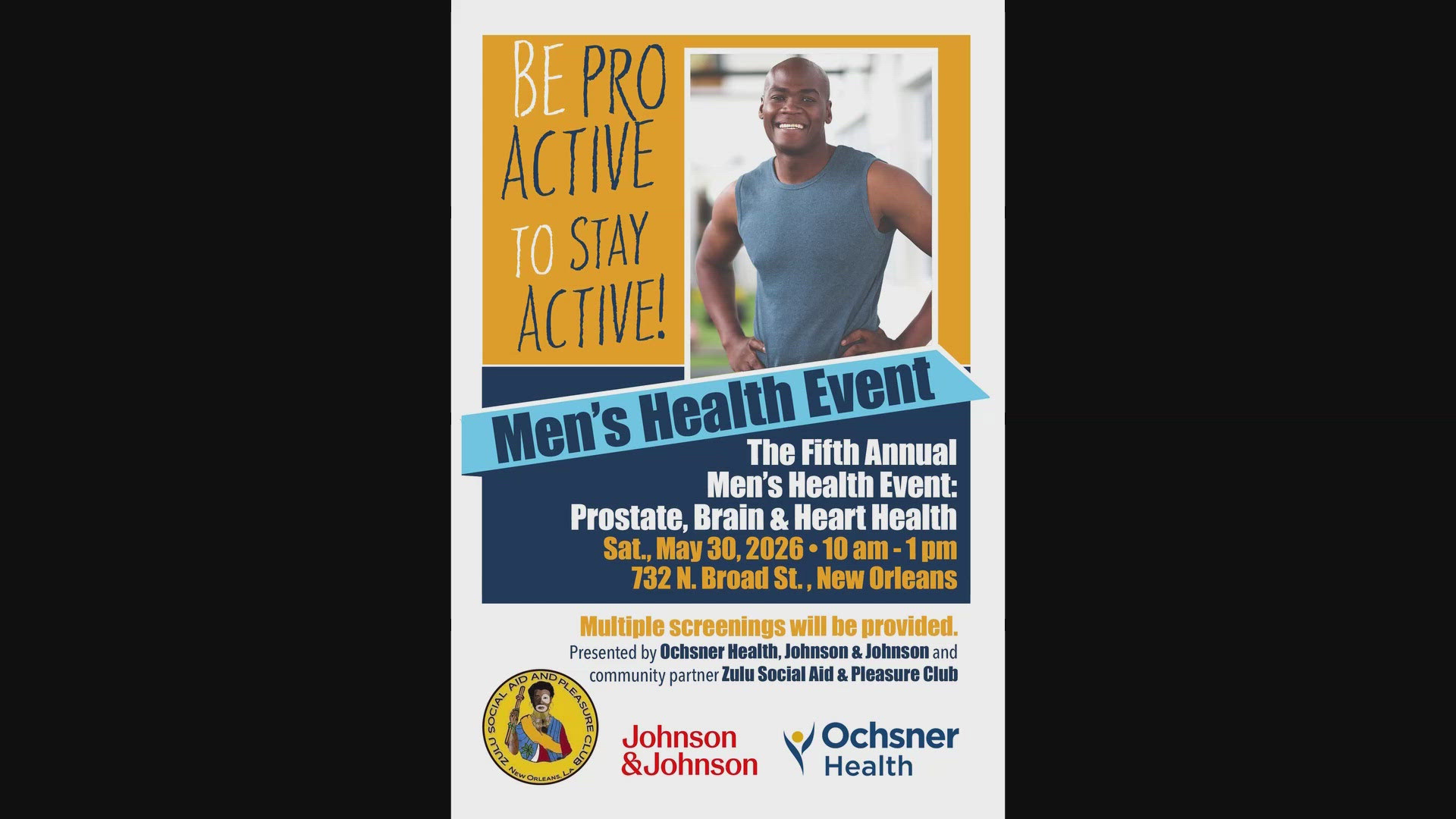 Zulu Social Aid and Pleasure Club men's health event