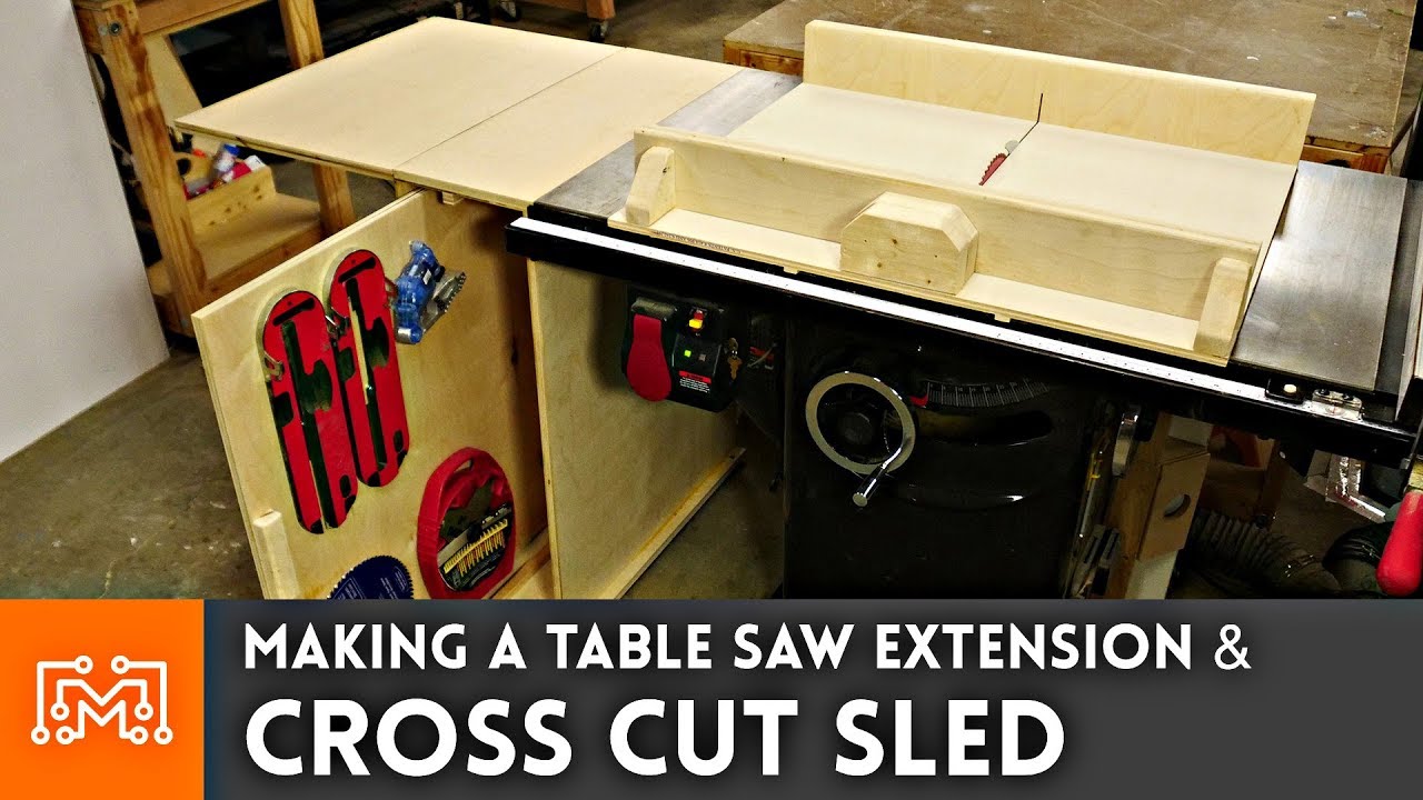 Create a cross-cut sled for perfect cuts