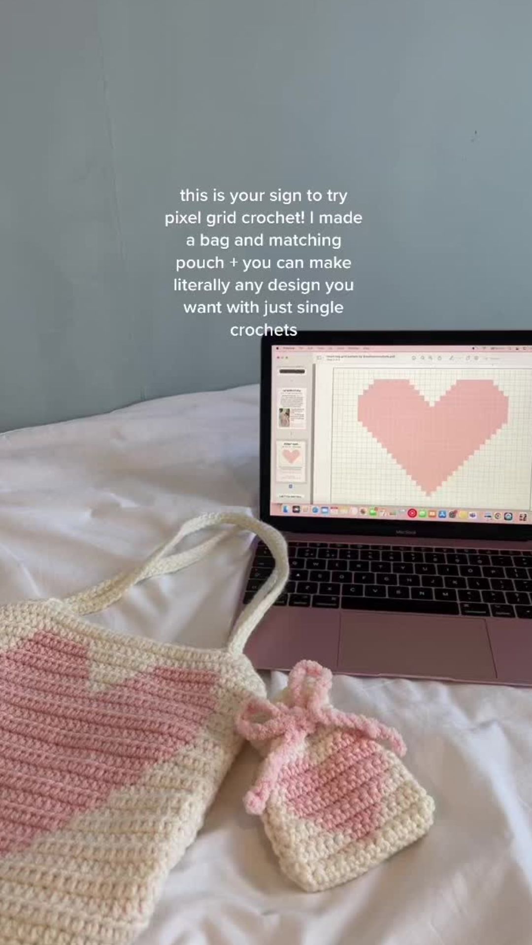 DIY pixel grid crochet: Transform your ideas into bags