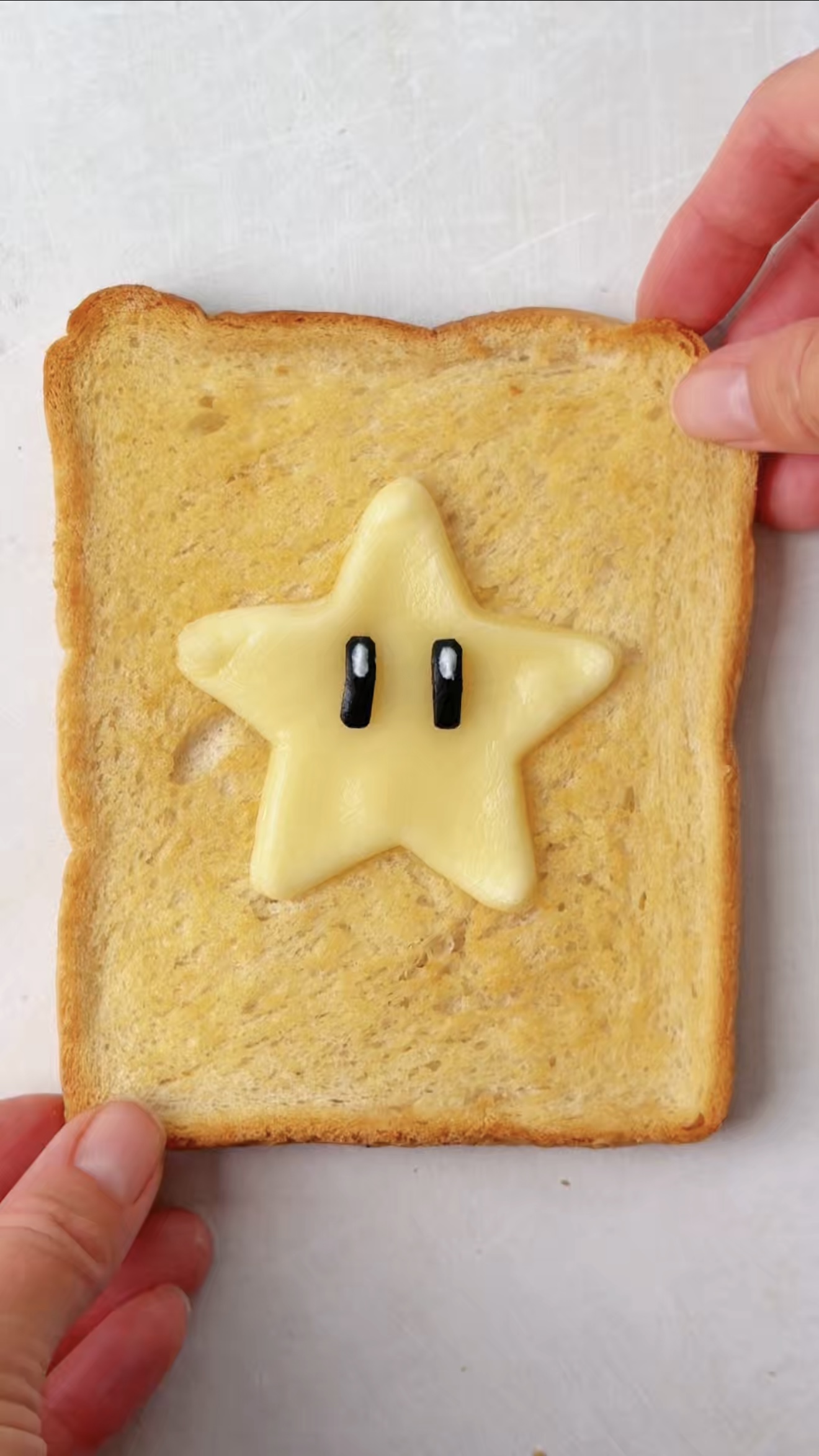 Estrella de Mario en tostada