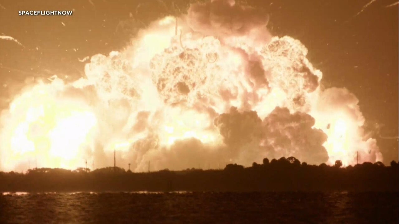 Blue Origin rocket explodes in spectacular fireball