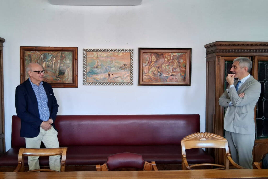 Le opere di Giuseppe Caselli esposte nel tribunale della Spezia