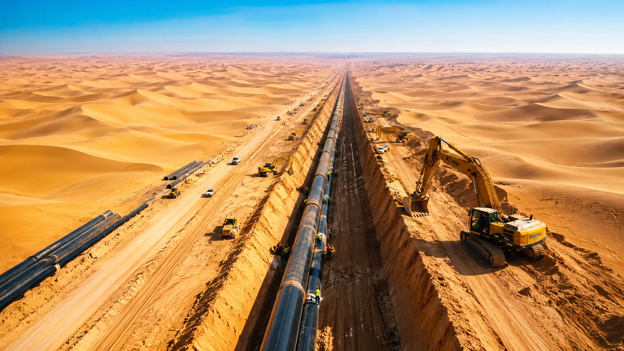 Saudi Arabia's 12,000 km underground pipeline network, the megaproject ...