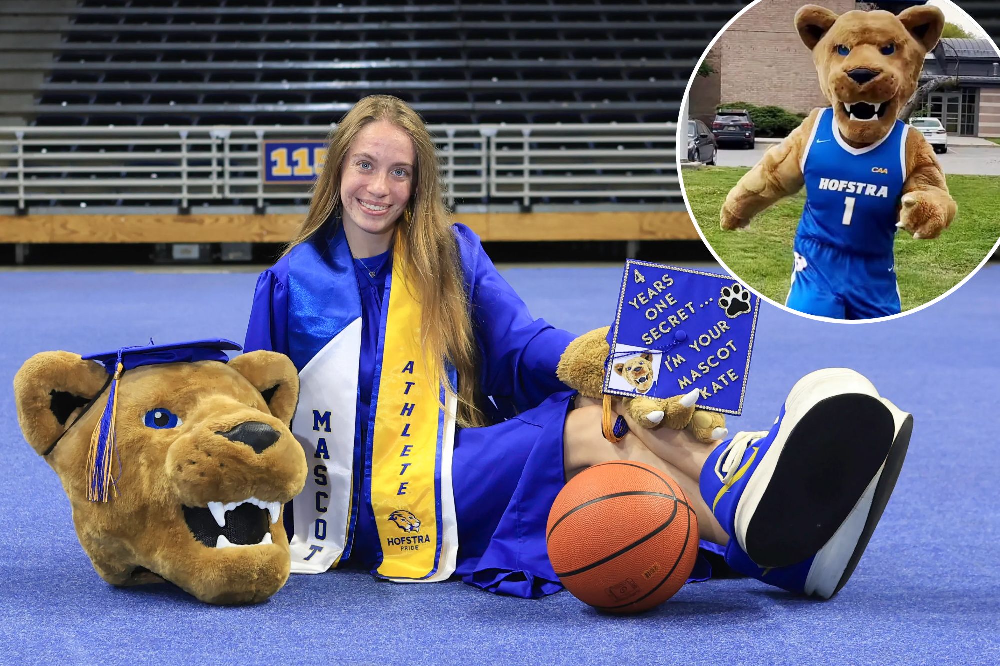 Allison Reid lived secret double life at Hofstra as runner — and mascot