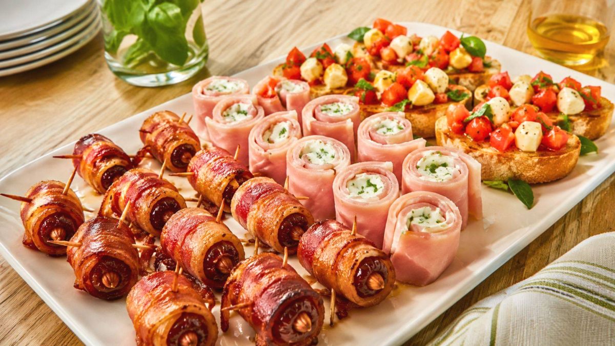 Dattes au bacon, roulés jambon-fromage frais, bruschettas : trois idées ...
