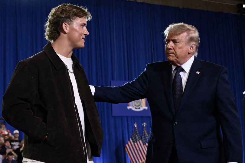 Donald Trump claims 'male model' Jaxson Dart said 'I love you' to him