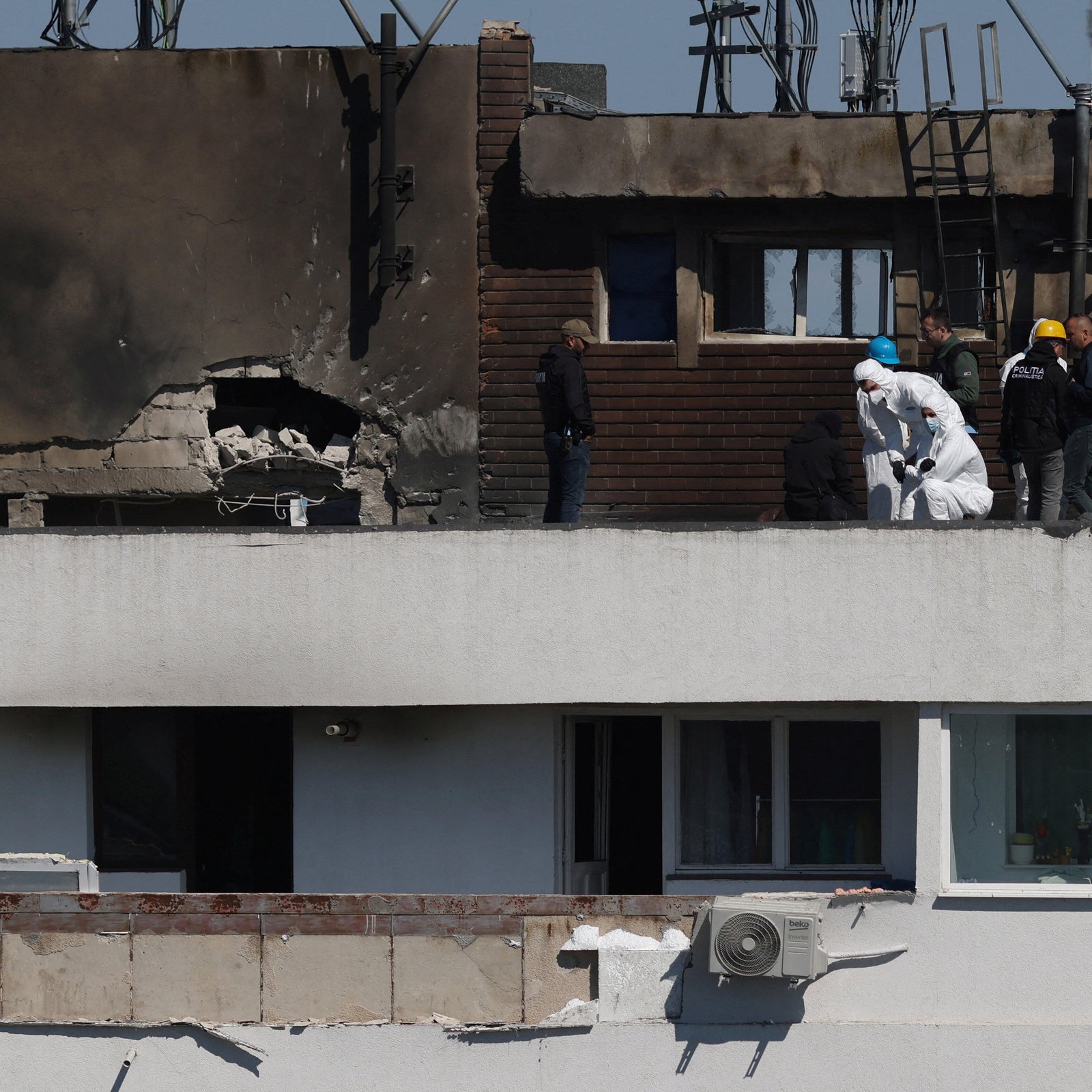 Romania says Russian drone hit apartments, lightly wounding 2 people