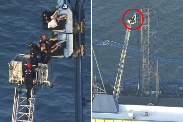Students rescued from Texas roller coaster after hours dangling from ...