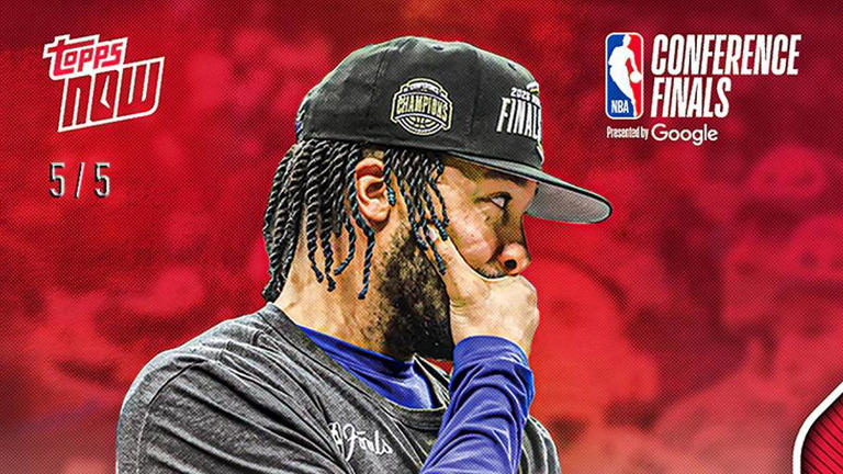Jalen Brunson's Eastern Conference Finals MVP celebrated with a Topps ...